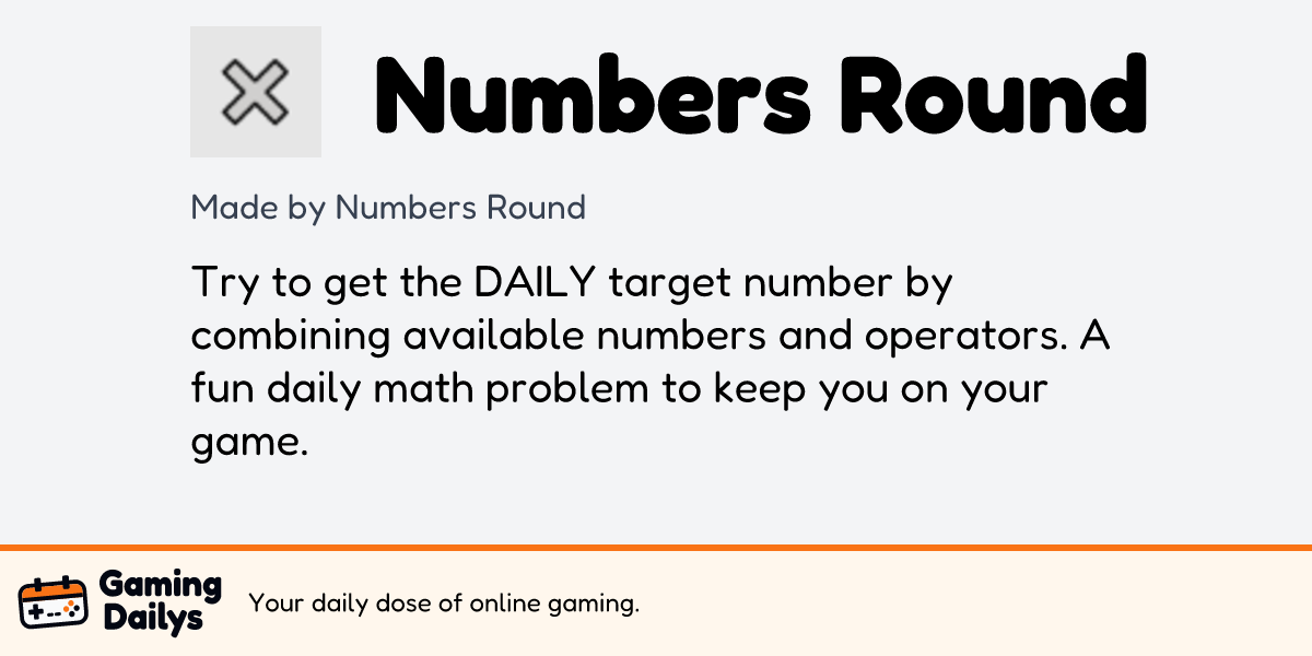 Numbers_round | Gaming Dailys