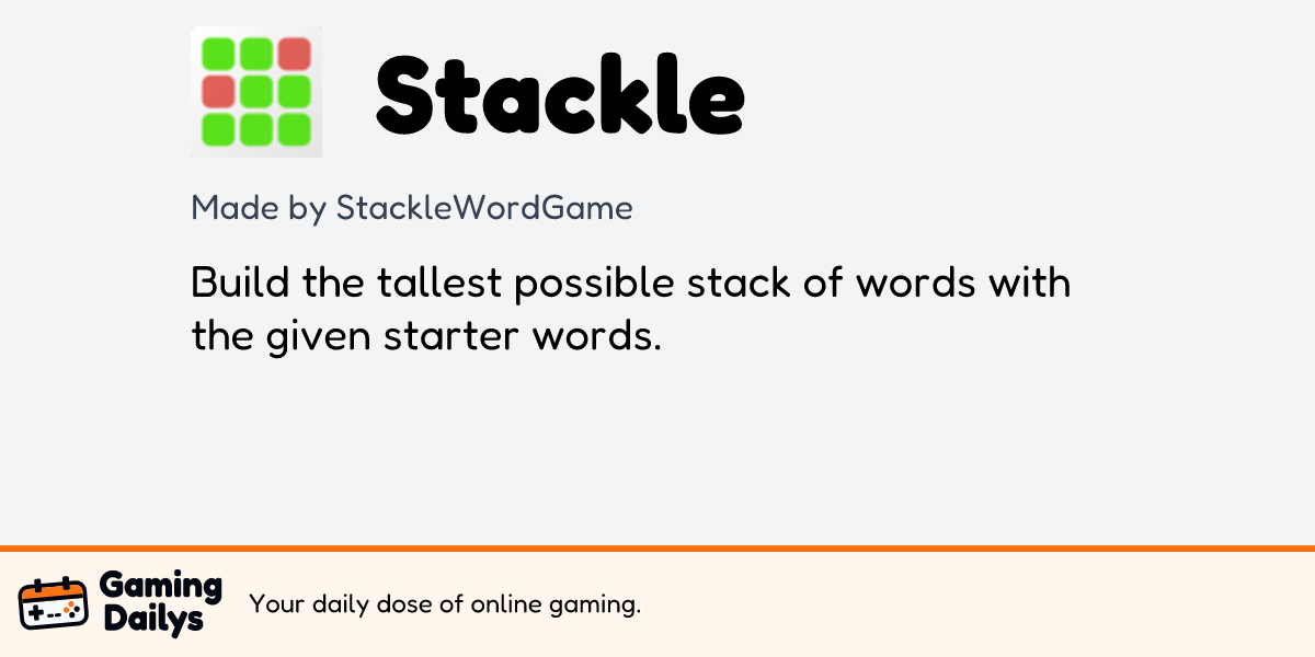 Stackle | Gaming Dailys