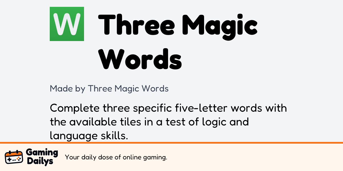 Three_magic_words | Gaming Dailys