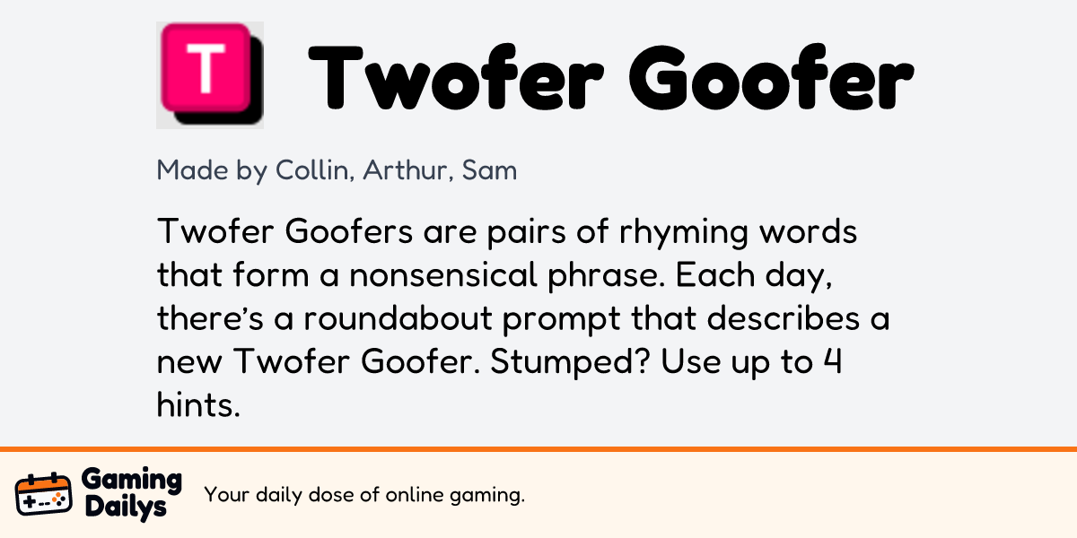 Twofer_goofer | Gaming Dailys